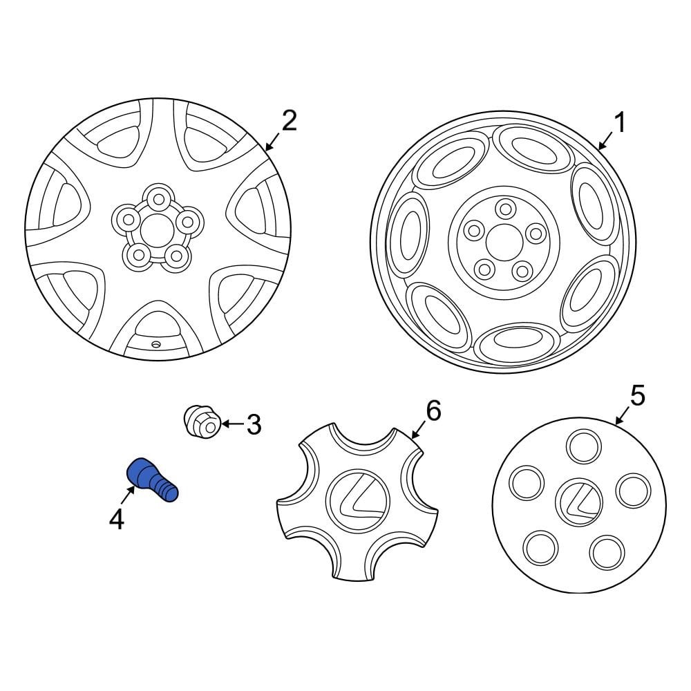 Lexus OE 9008045006 - Tire Valve Stem