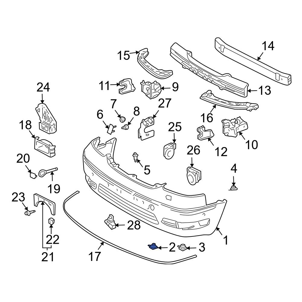Lexus OE 9017905060 - Fender Liner Nut
