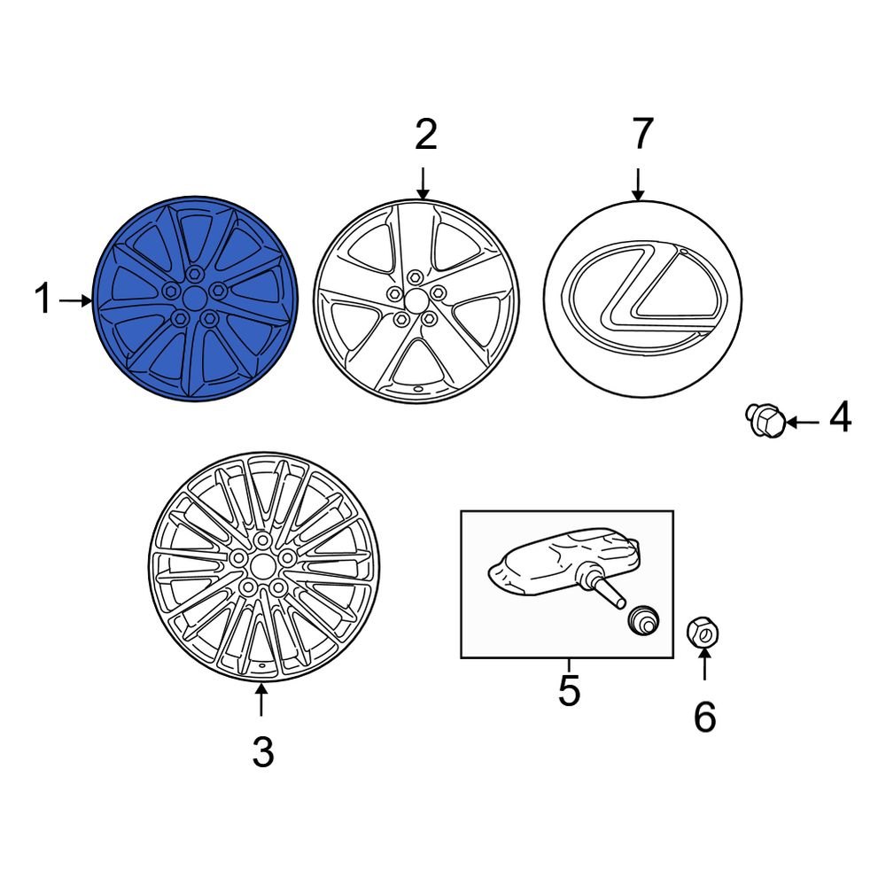 Lexus OE 4261150730 - Wheel