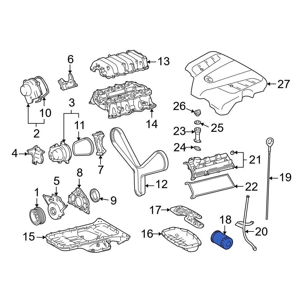 Lexus OE 90915YZZD3 - Engine Oil Filter