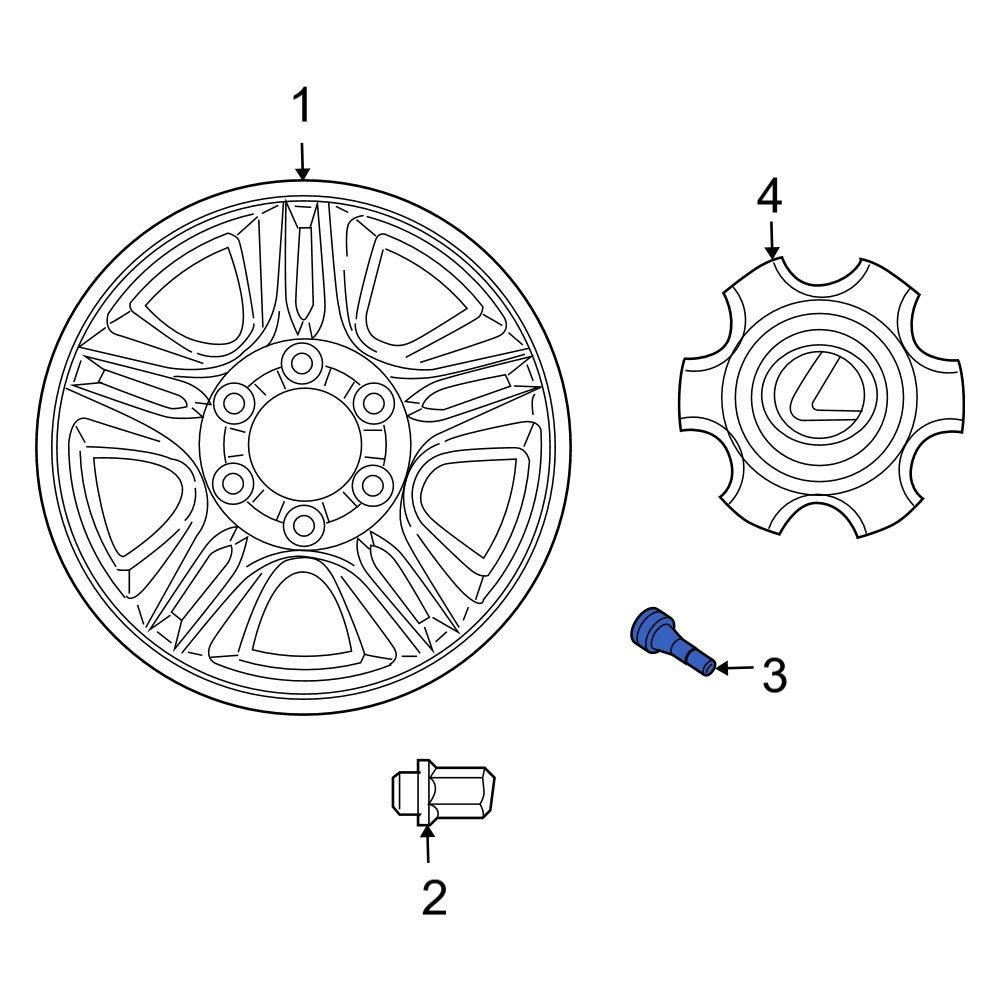 Lexus OE 9008045006 - Tire Valve Stem