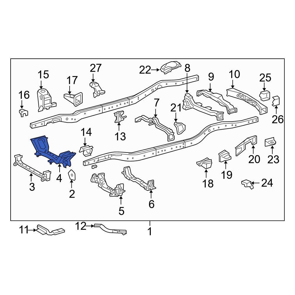 Lexus OE 5120160190 - Front Frame Crossmember