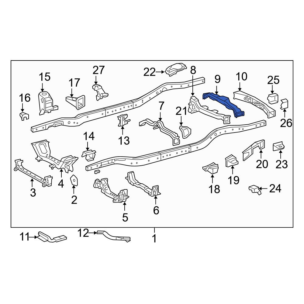 Lexus OE 5109935010 - Rear Center Spare Tire Carrier