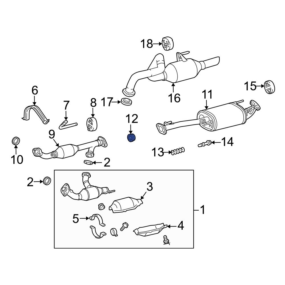 Lexus OE 1745131020 - Exhaust Muffler Gasket