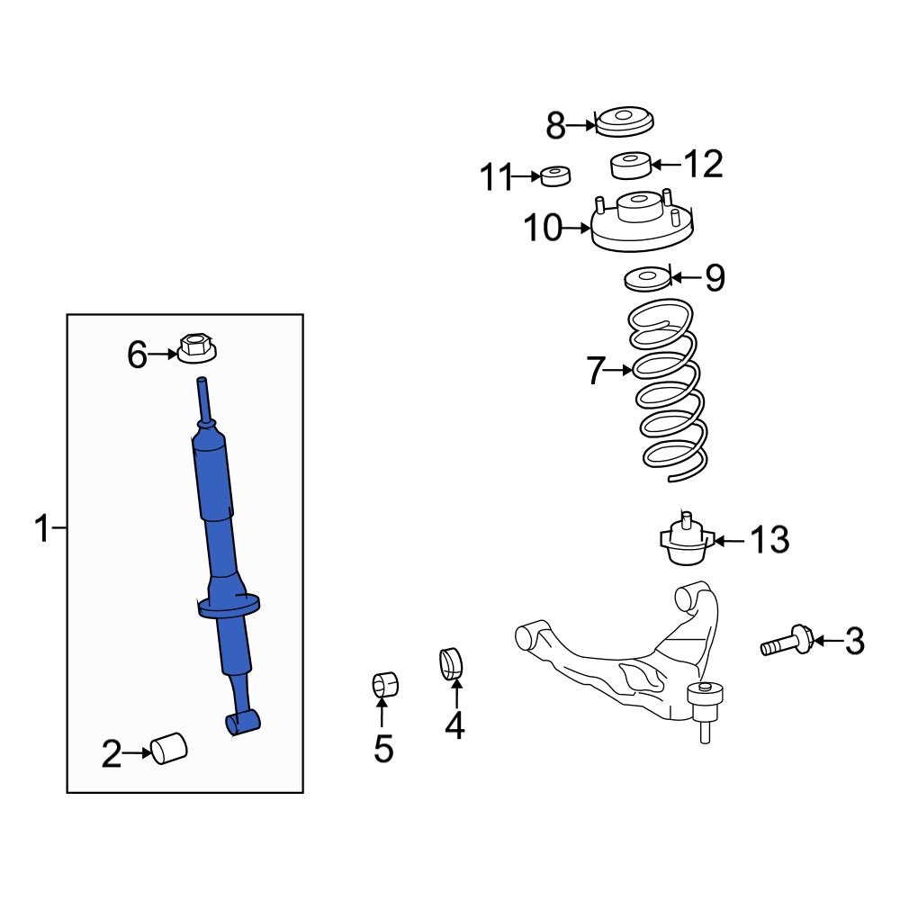 Lexus OE 4851069495 - Front Suspension Shock Absorber