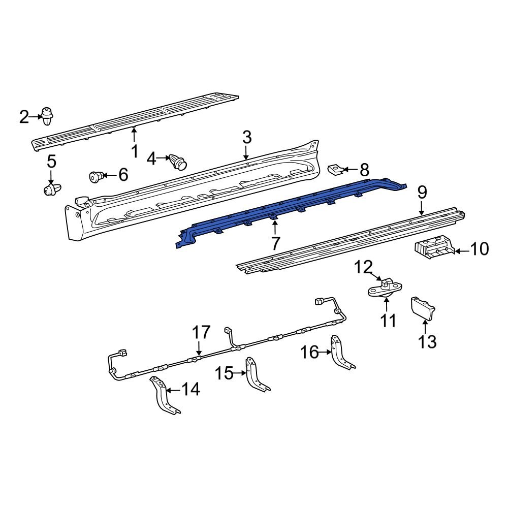 Lexus OE 5175960130 - Left Running Board Cap