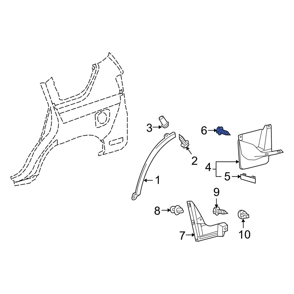 Lexus OE 9015960603 - Rear Bumper Cover Screw