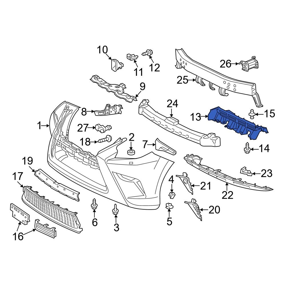 Lexus OE 5212960030 - Front Valance Panel