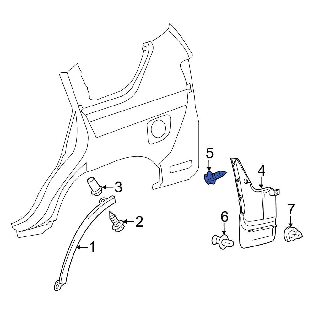Lexus OE 9015960603 - Running Board Screw