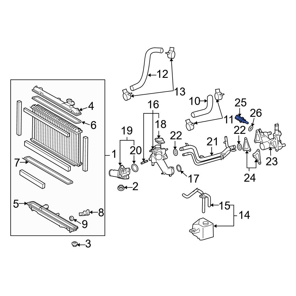 Lexus OE 8942233030 - Engine Coolant Temperature Sensor