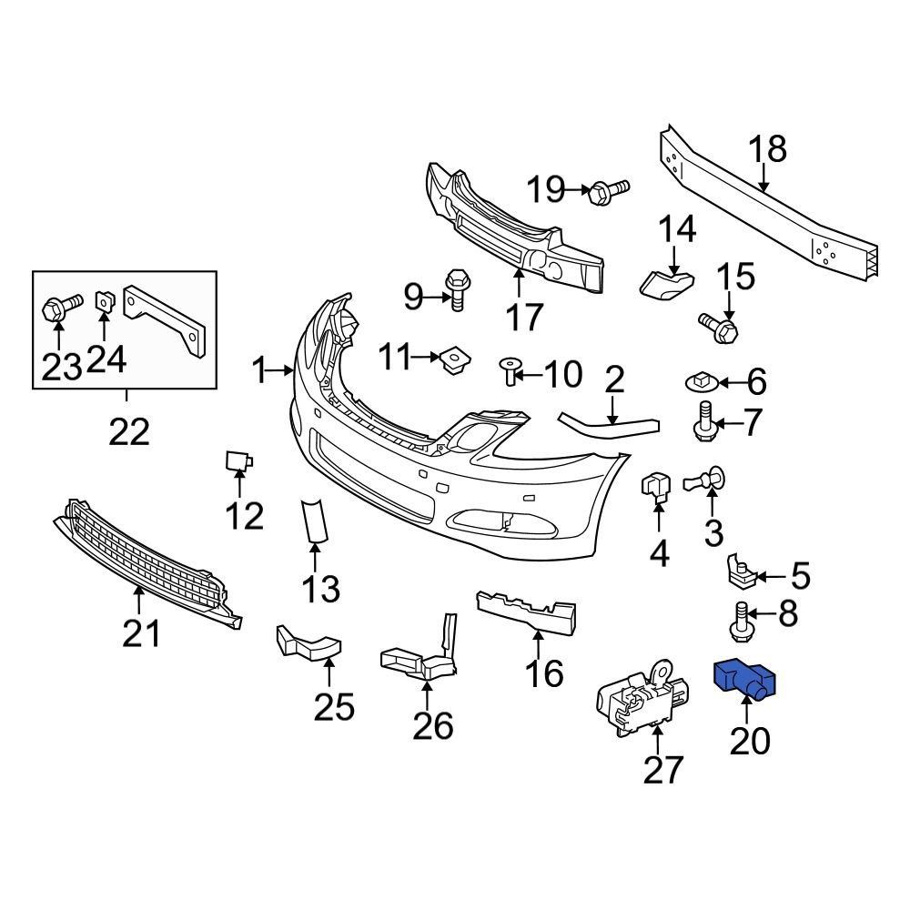 Lexus OE 8879022150 - Ambient Air Temperature Sensor