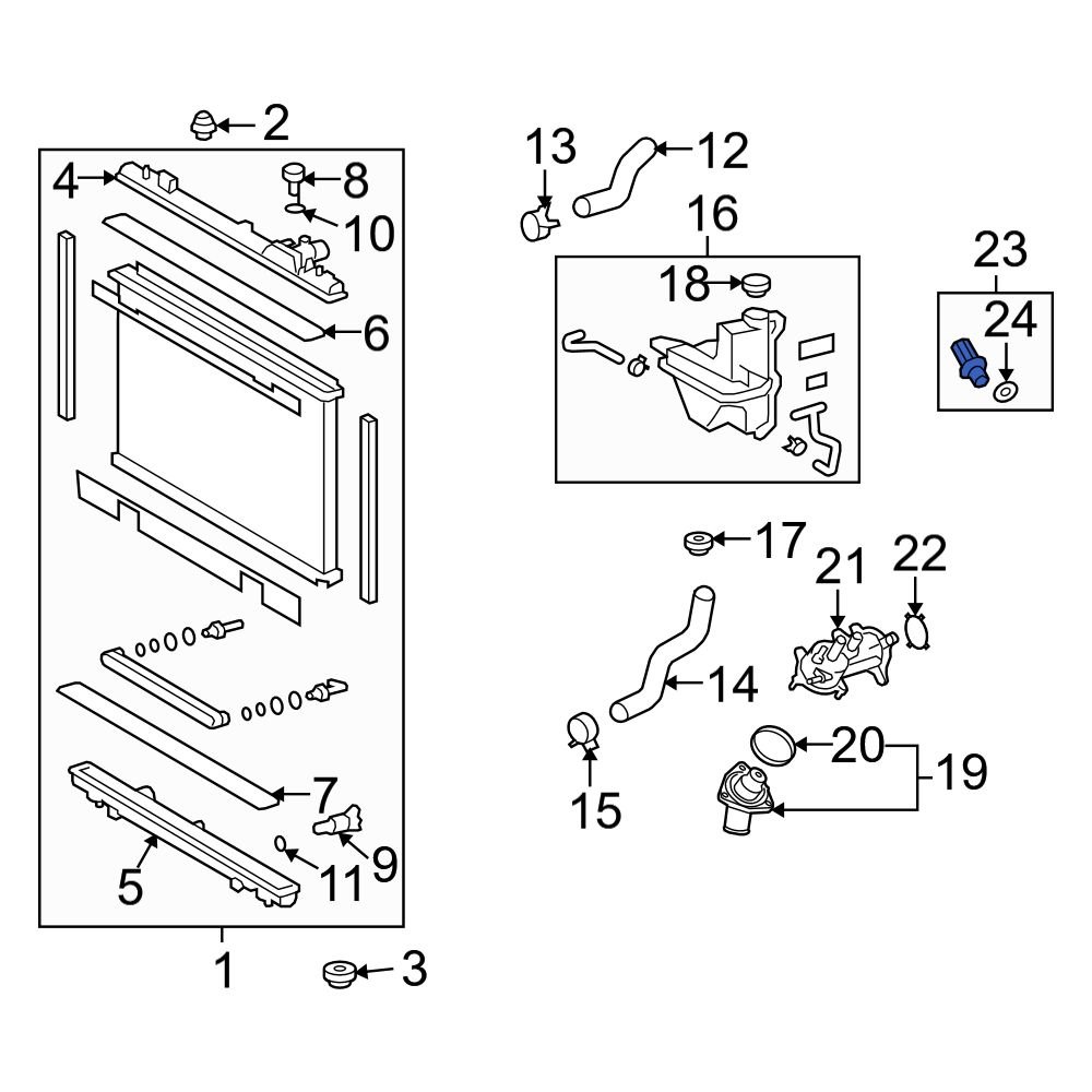 Lexus OE 8942233030 - Engine Coolant Temperature Sensor