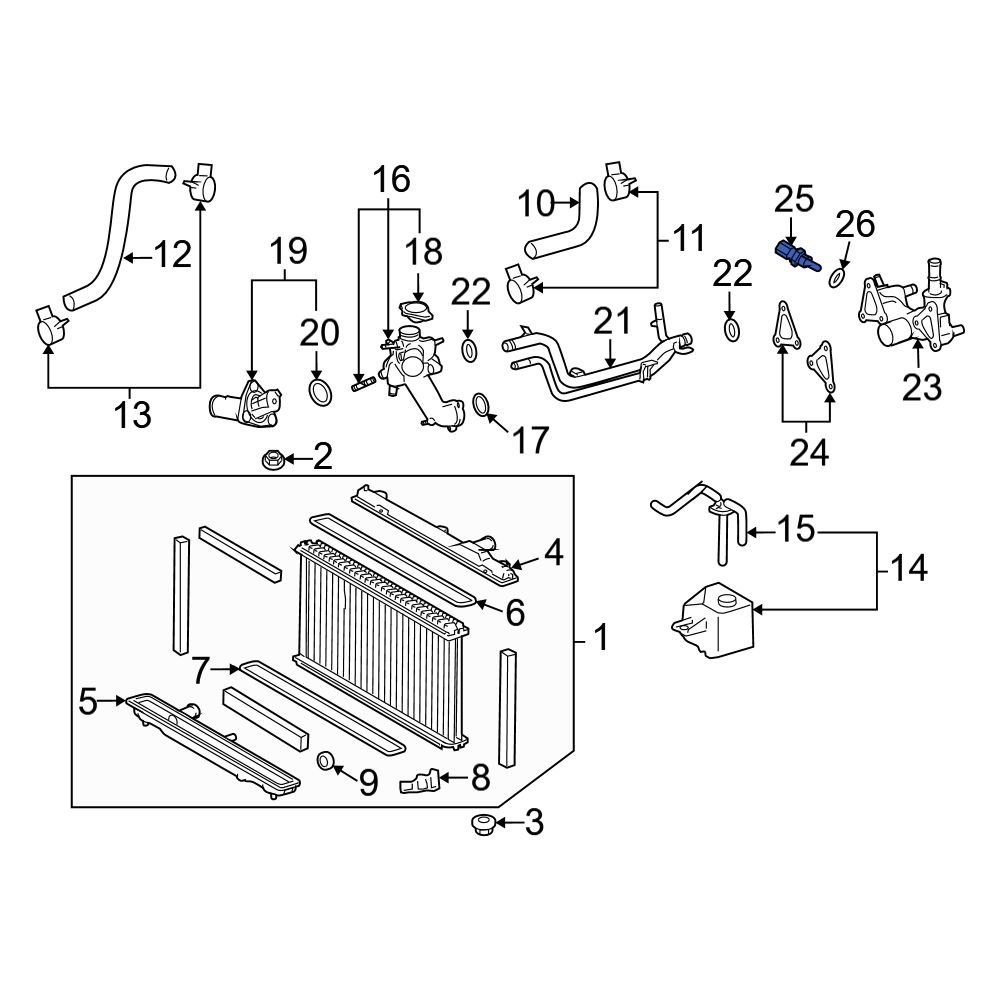 Lexus OE 8942233030 - Engine Coolant Temperature Sensor