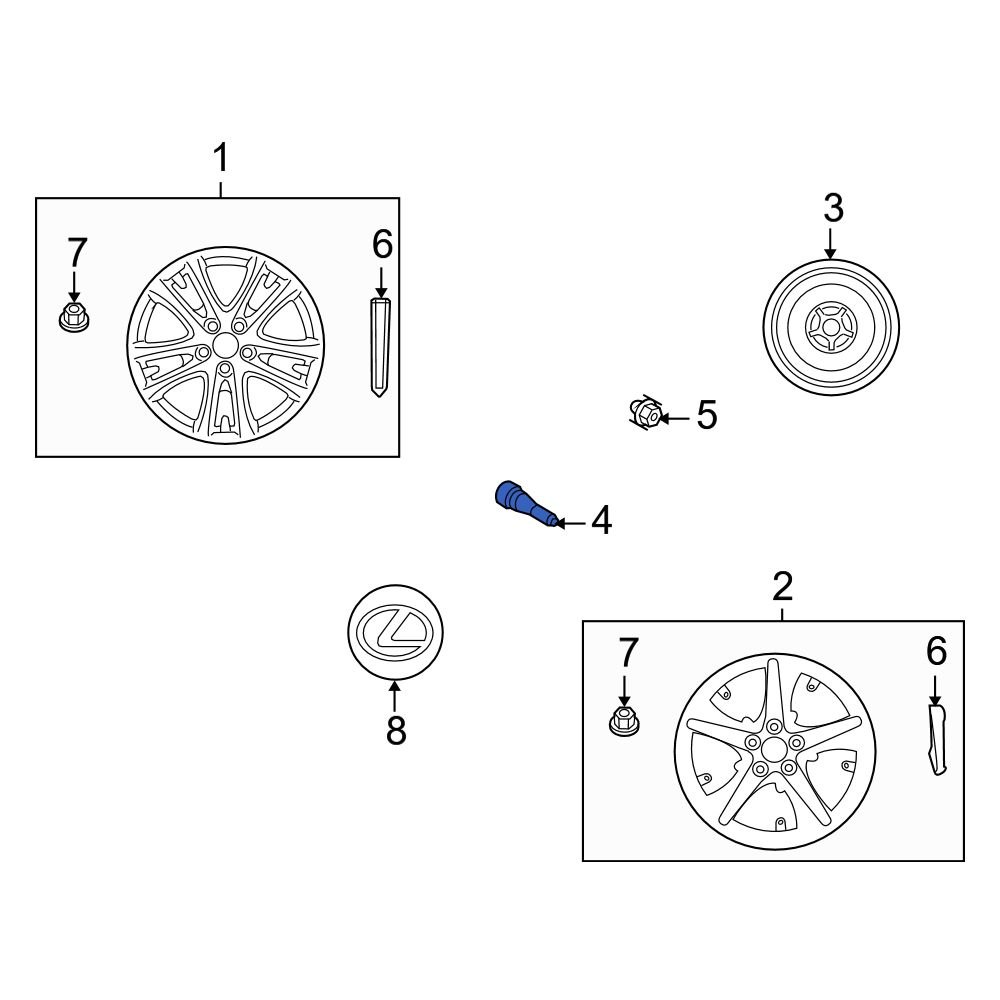 Lexus OE 9008045006 - Tire Valve Stem