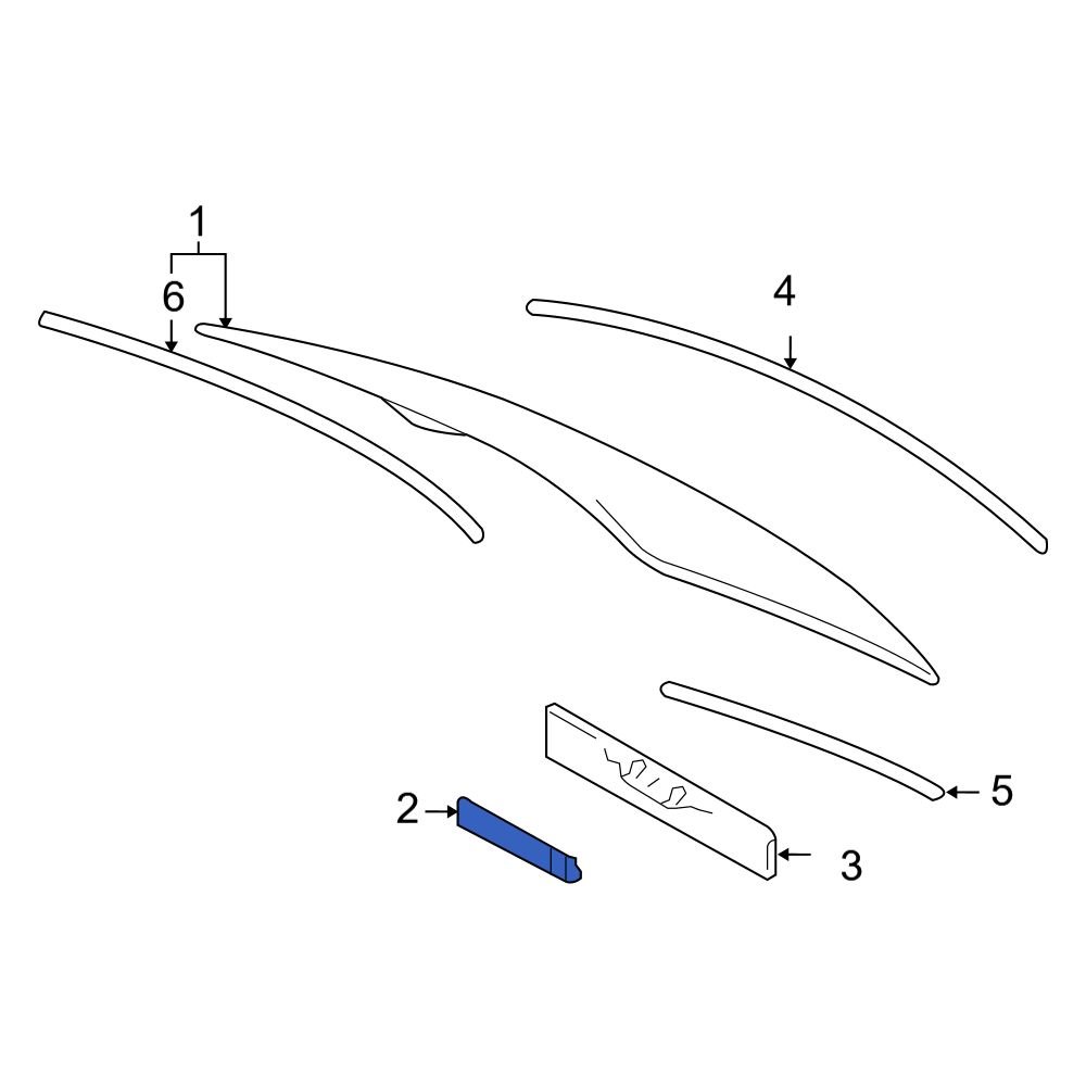 Lexus OE 5611530120 - Windshield Spacer