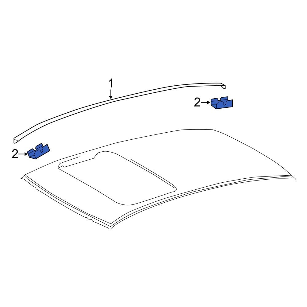 Lexus OE 7556133030 - Roof Drip Molding Clip