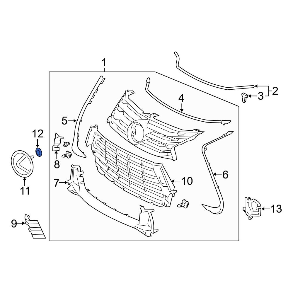 Lexus OE 9018306031 - Grille Emblem Nut