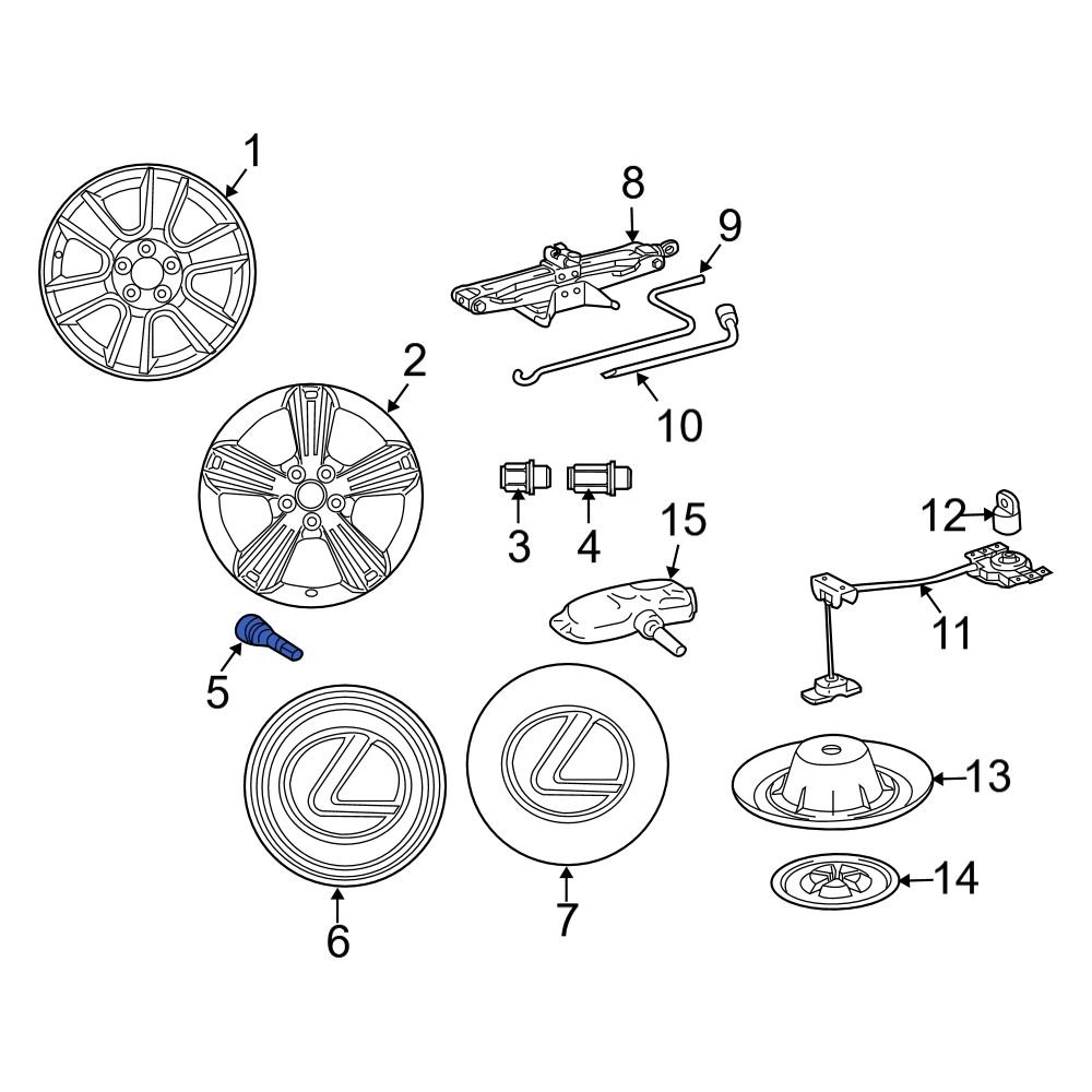 Lexus OE 9008045006 - Tire Valve Stem