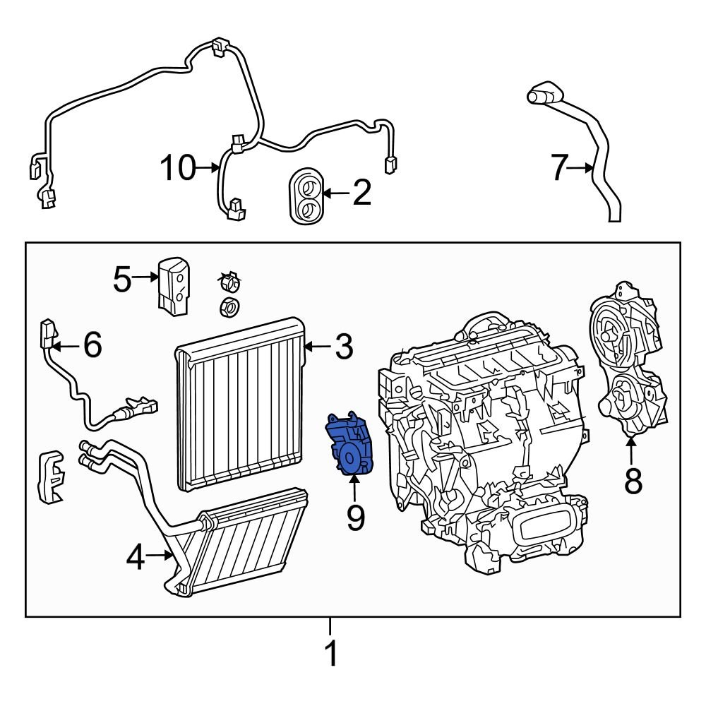 Lexus OE 8710633260 - HVAC Blend Door Actuator