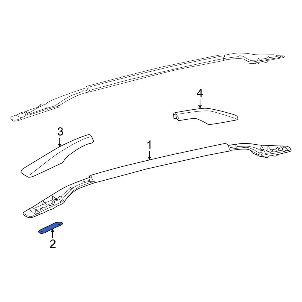 Lexus OE 634370E010 - Roof Luggage Carrier Side Rail Gasket