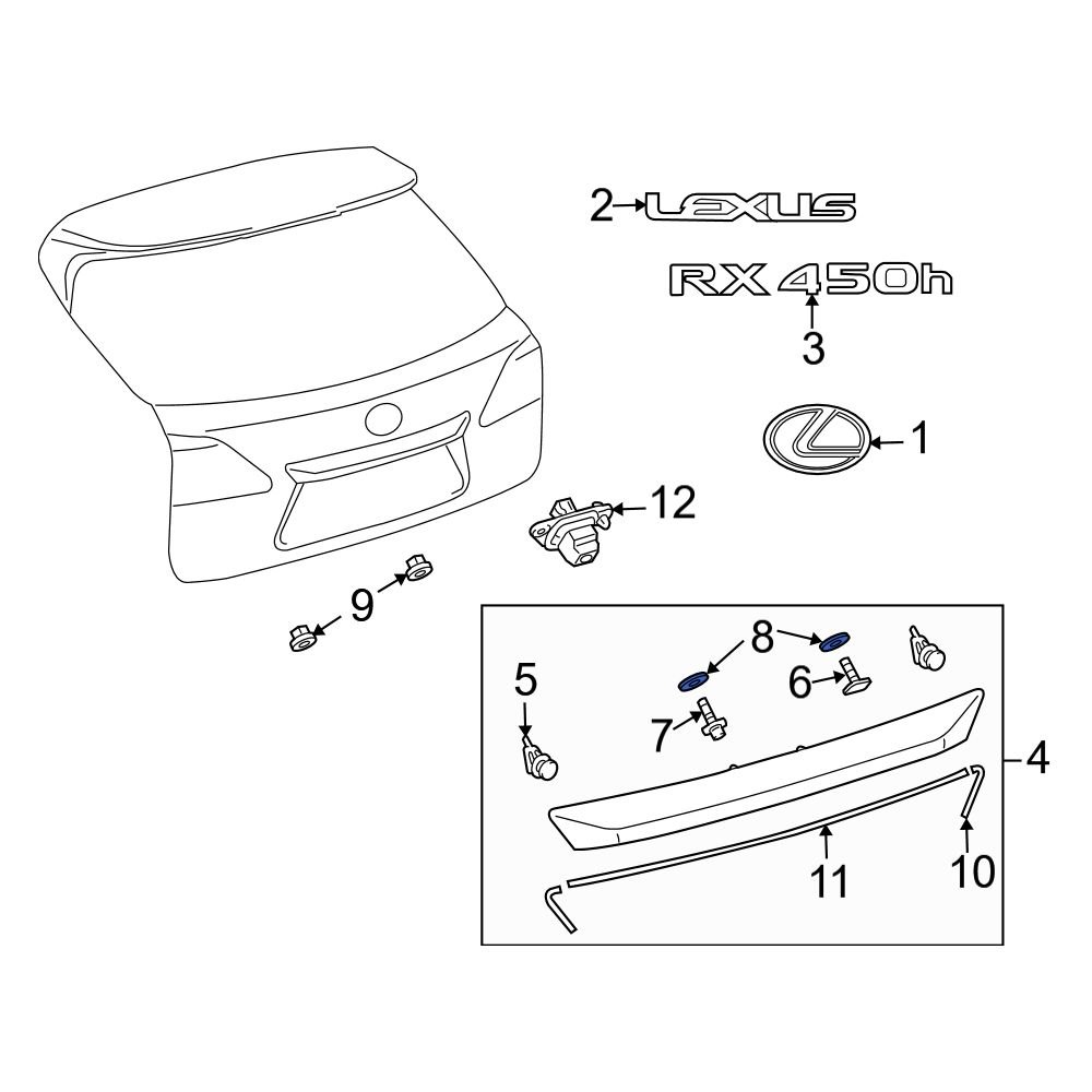 Lexus OE 9043005003 - Liftgate Finish Panel Gasket