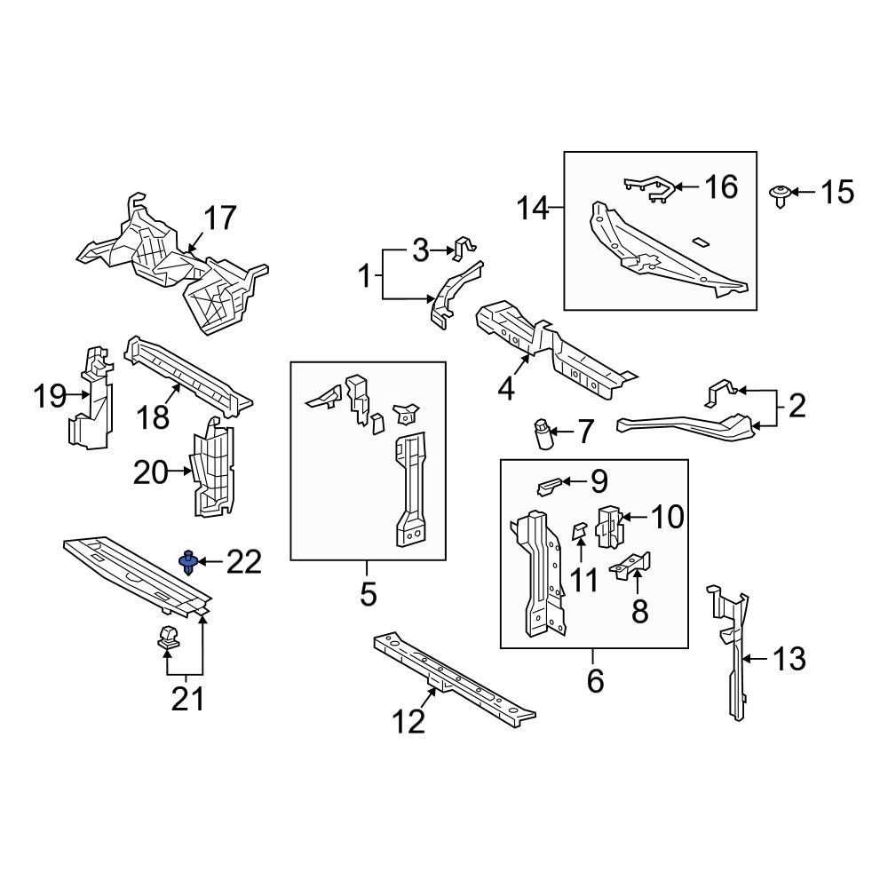 Lexus OE 9046707214 - Fender Liner Retainer