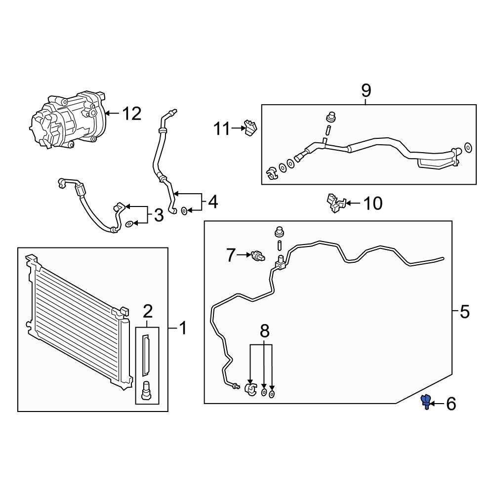 Lexus OE 887181E150 - A/C Refrigerant Line Clamp