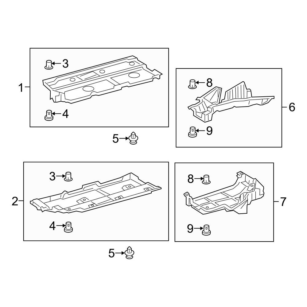 Lexus OE 9046707220 - Bumper Impact Absorber Clip