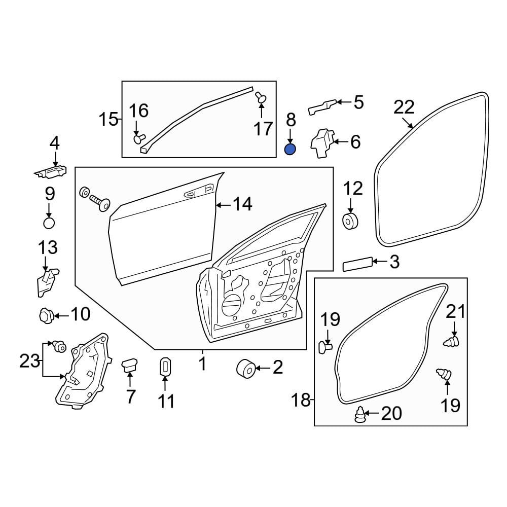 Lexus OE 9033316003 - Front Door Plug