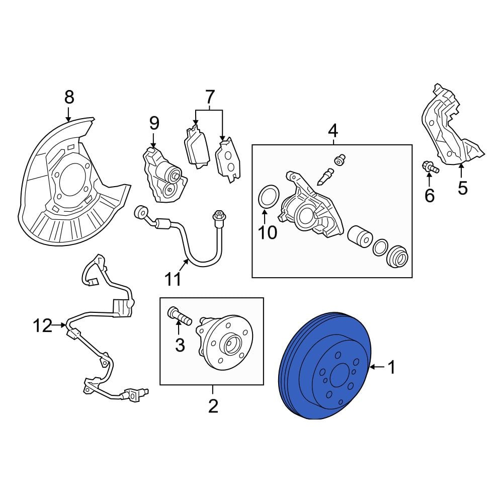 Lexus OE 4243178010 - Rear Disc Brake Rotor