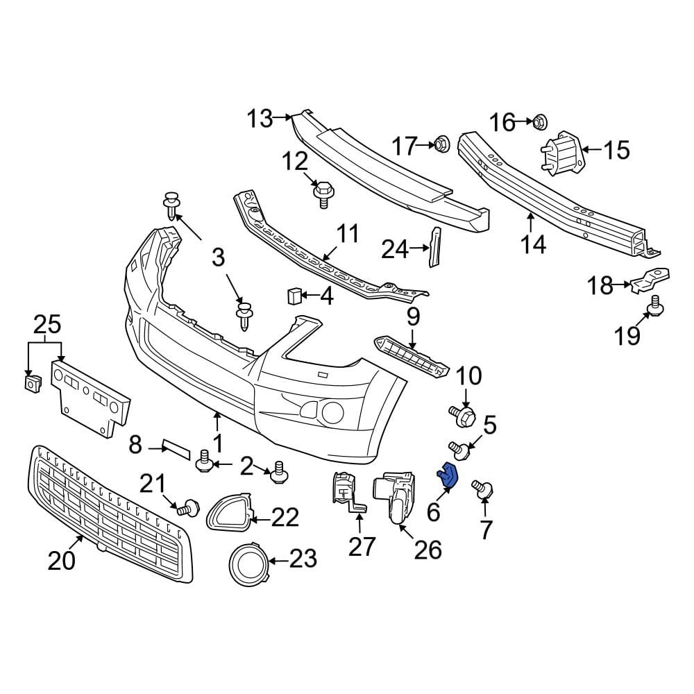 Lexus OE 5387958010 - Bumper Cover Retainer