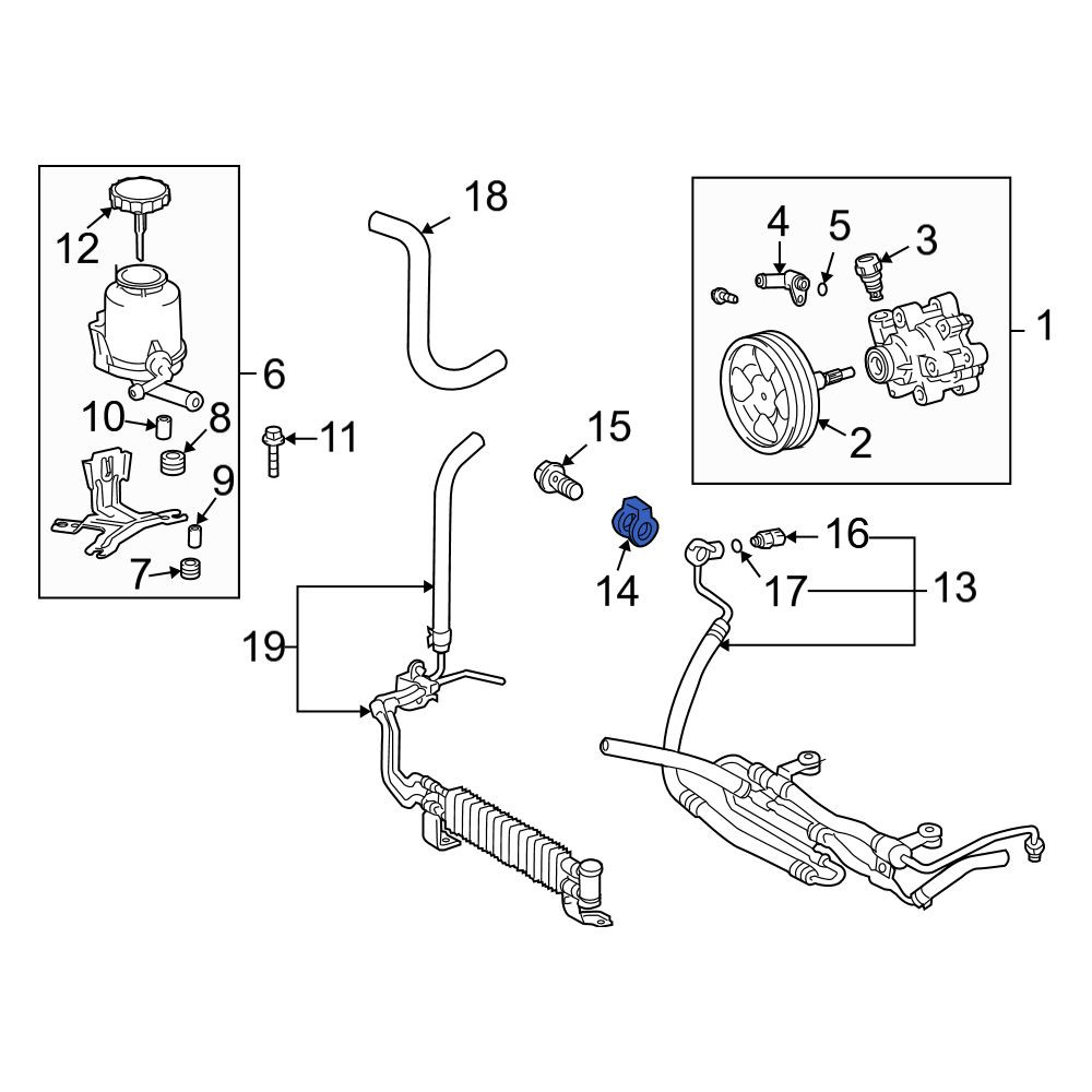 Lexus OE 4432730040 - Power Steering Pressure Hose Gasket