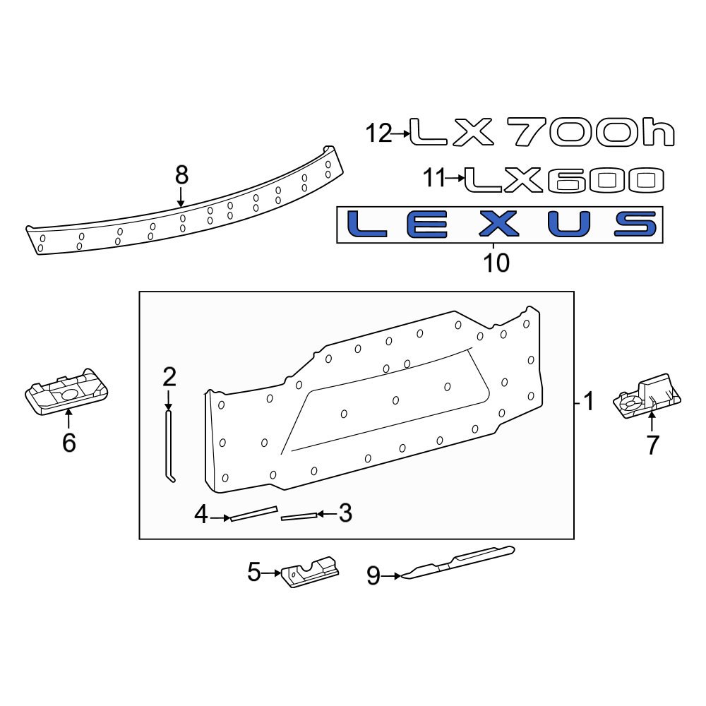 Lexus OE 7544160740 - Rear Hatch Emblem