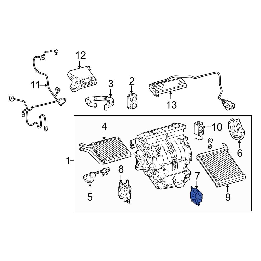 Lexus OE 8710612170 - HVAC Air Inlet Door Actuator