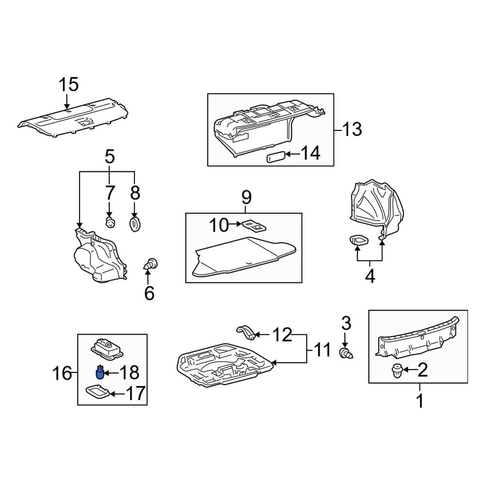 Lexus OE 9098112010 - Courtesy Light Bulb