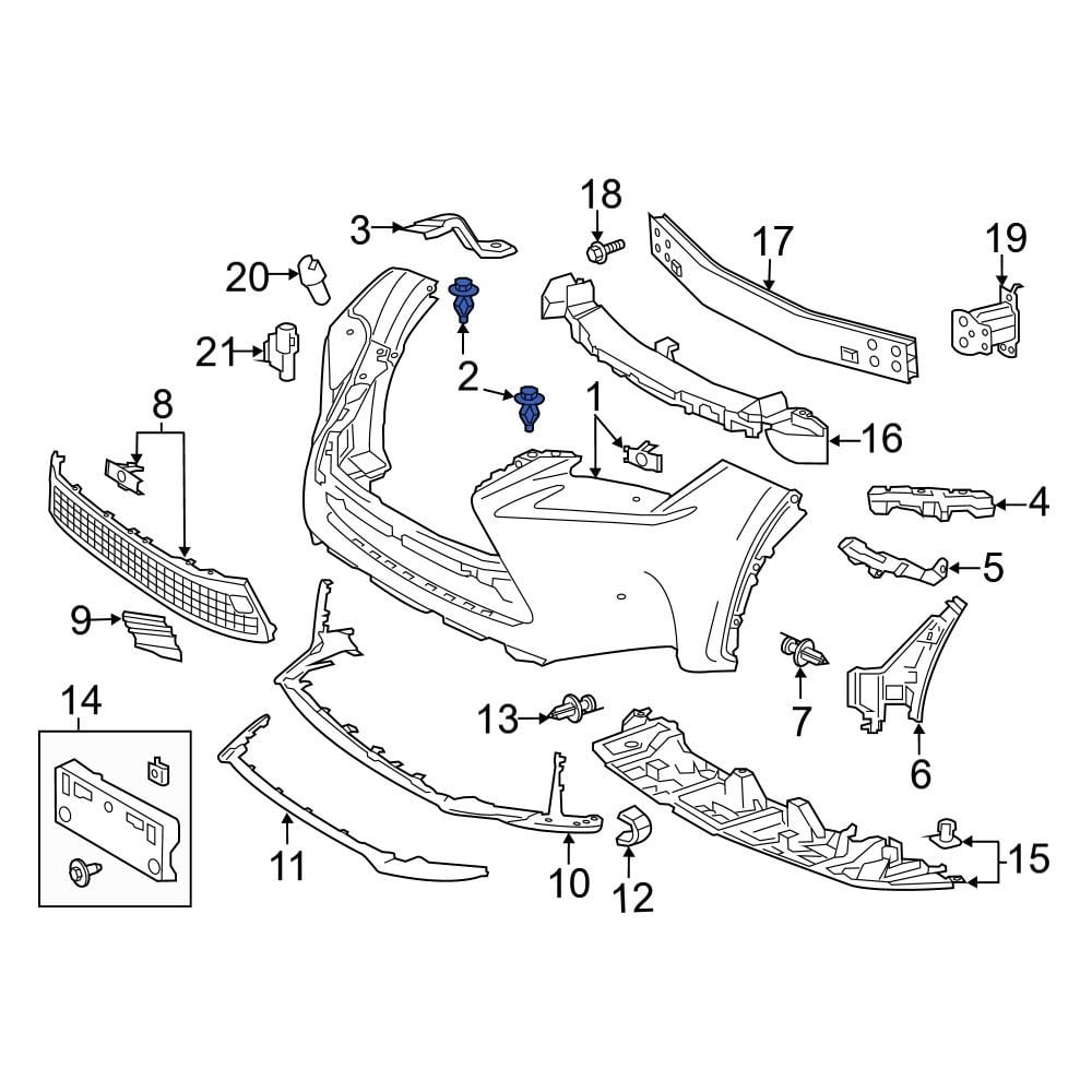Lexus OE 9046705170 - Wheel Arch Molding Clip