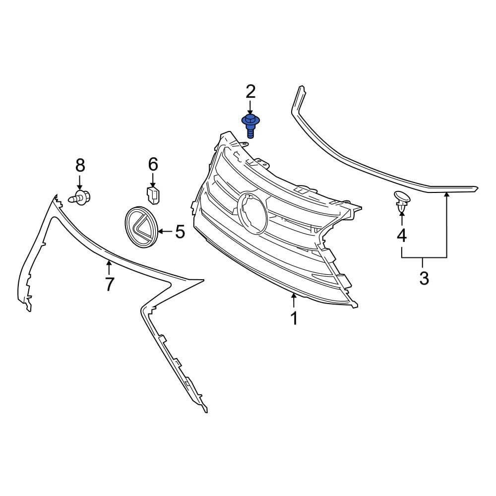 Lexus OE 9010906375 - Grille Bolt
