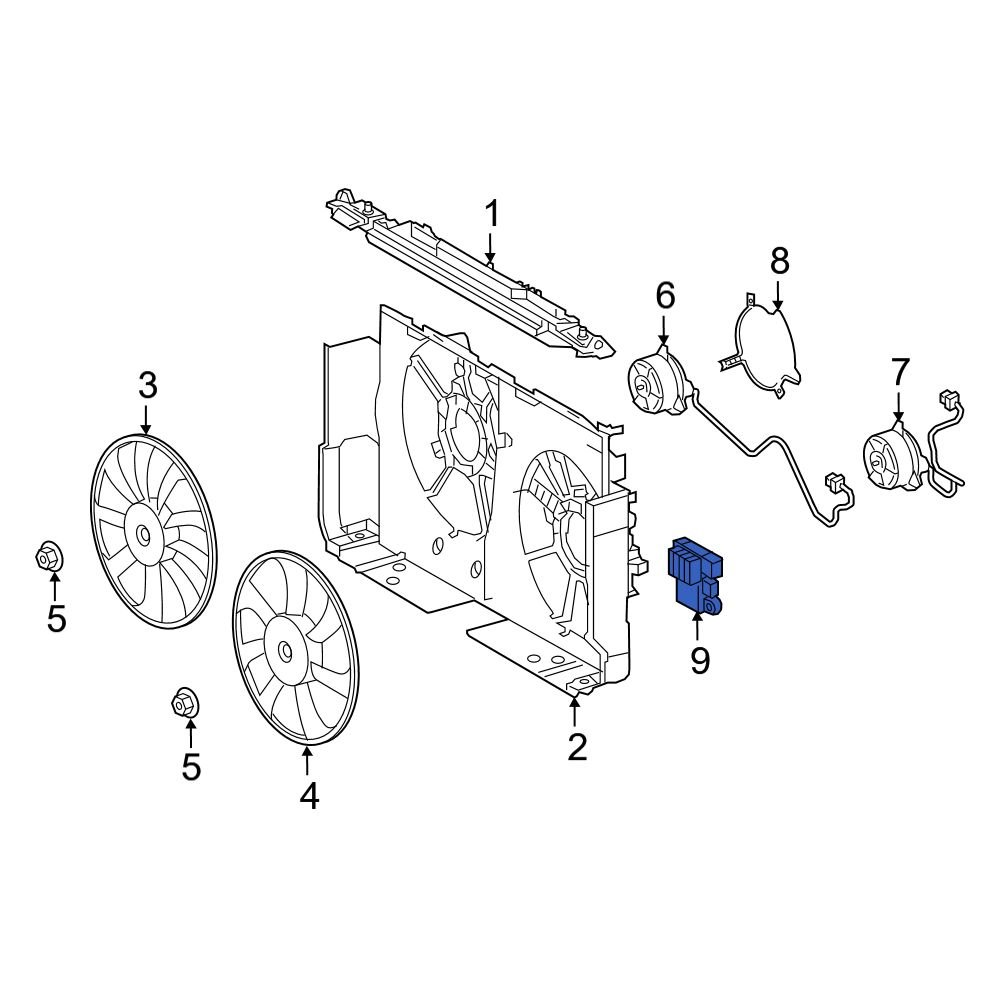 Lexus OE 8925726020 - Engine Cooling Fan Controller