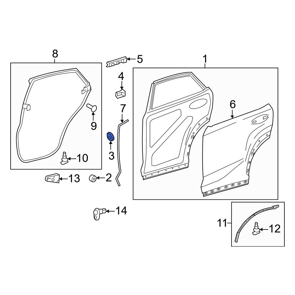 Lexus OE 9095001841 - Front Door Plug
