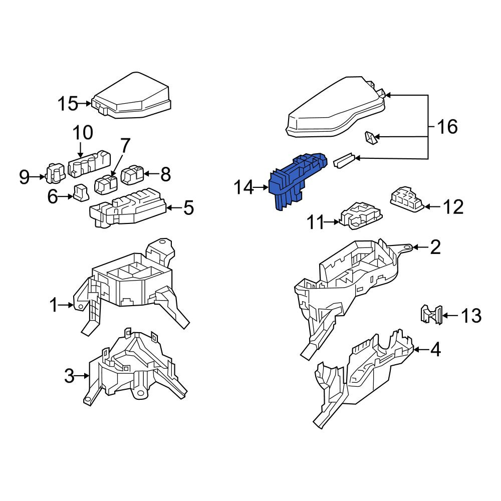 Lexus OE 8261048040 - Left Relay Box