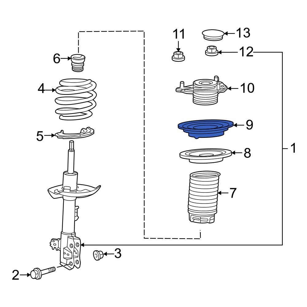 Lexus OE 486190R050 - Front Suspension Strut Bearing