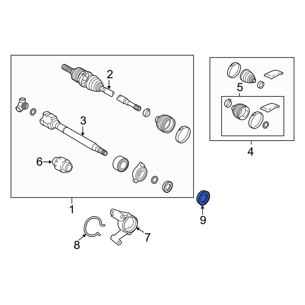 Lexus OE 9031140046 - Front Right CV Axle Shaft Seal