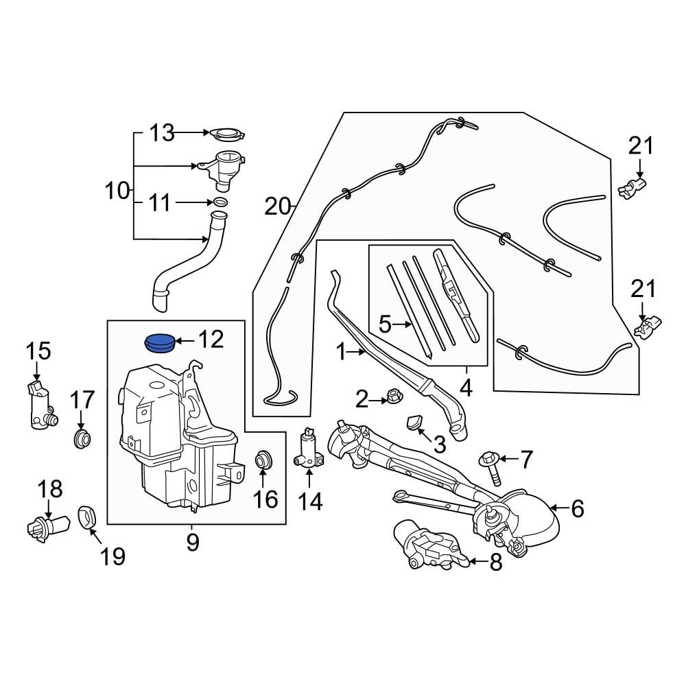 Lexus OE 8533630160 - Washer Fluid Reservoir Mounting Grommet