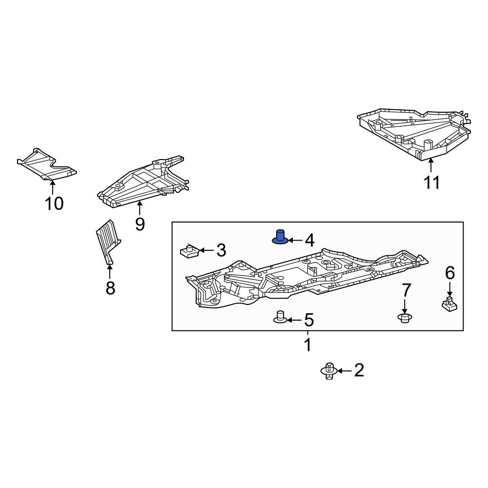 Lexus OE 9046707220 - Trunk Trim Panel Clip