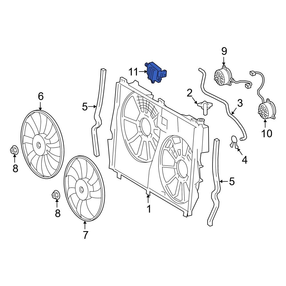Lexus OE 8925726020 - Engine Cooling Fan Controller