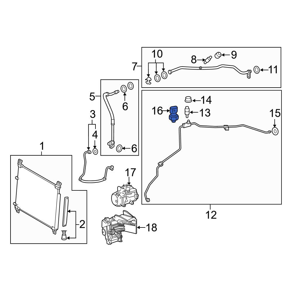 Lexus OE 8871933020 - A/C Refrigerant Pressure Sensor