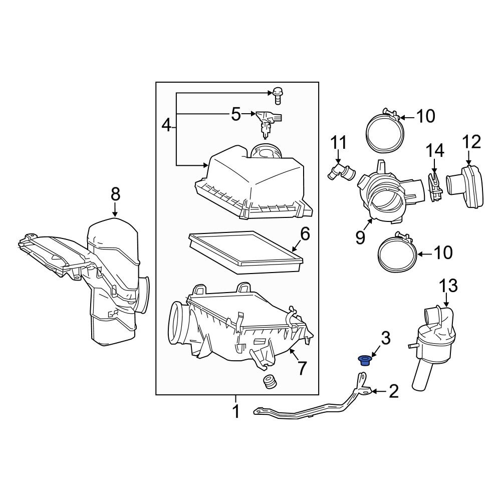 Lexus OE 9048018006 - Air Filter Housing Grommet