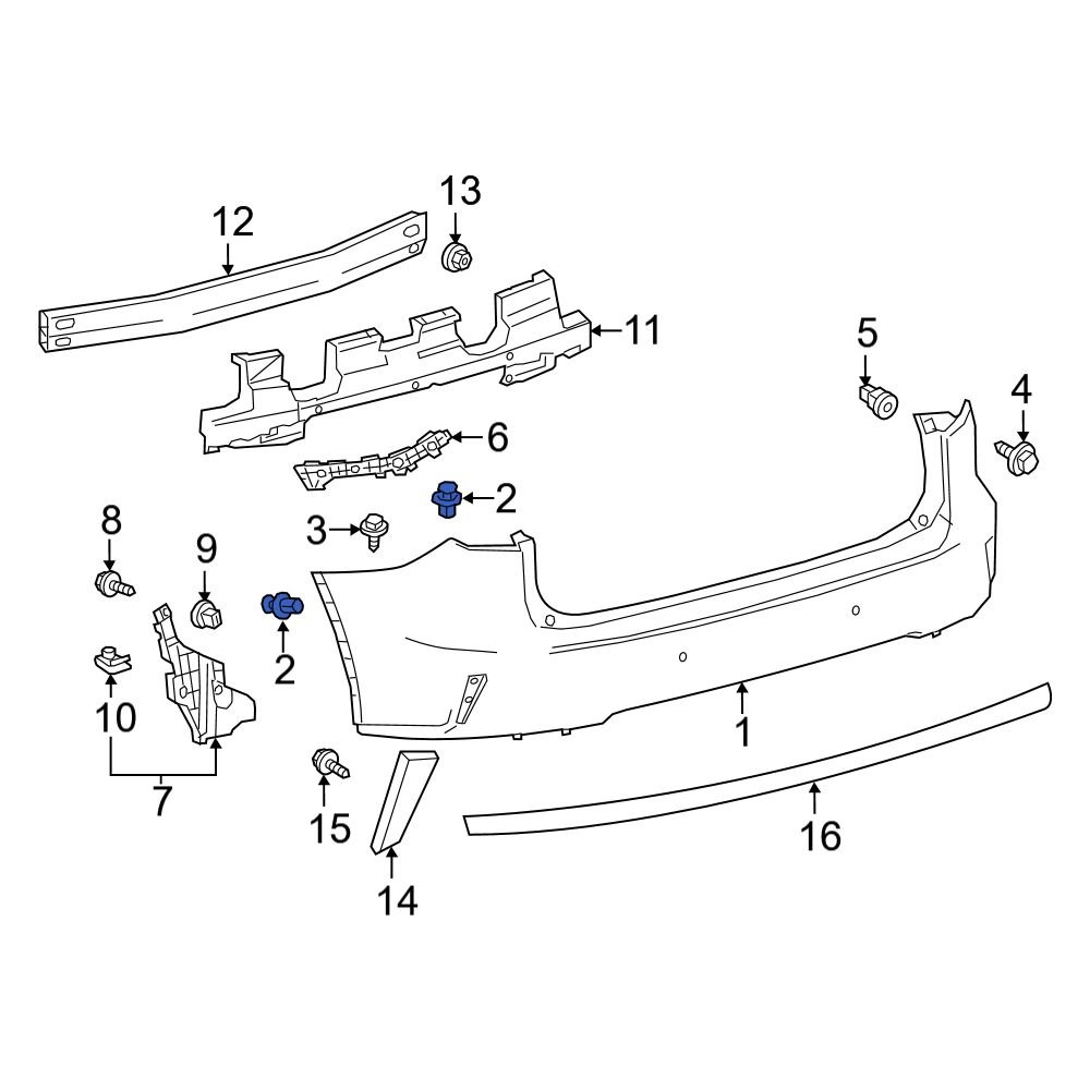 Lexus OE 9046707215 - Fender Flare Clip