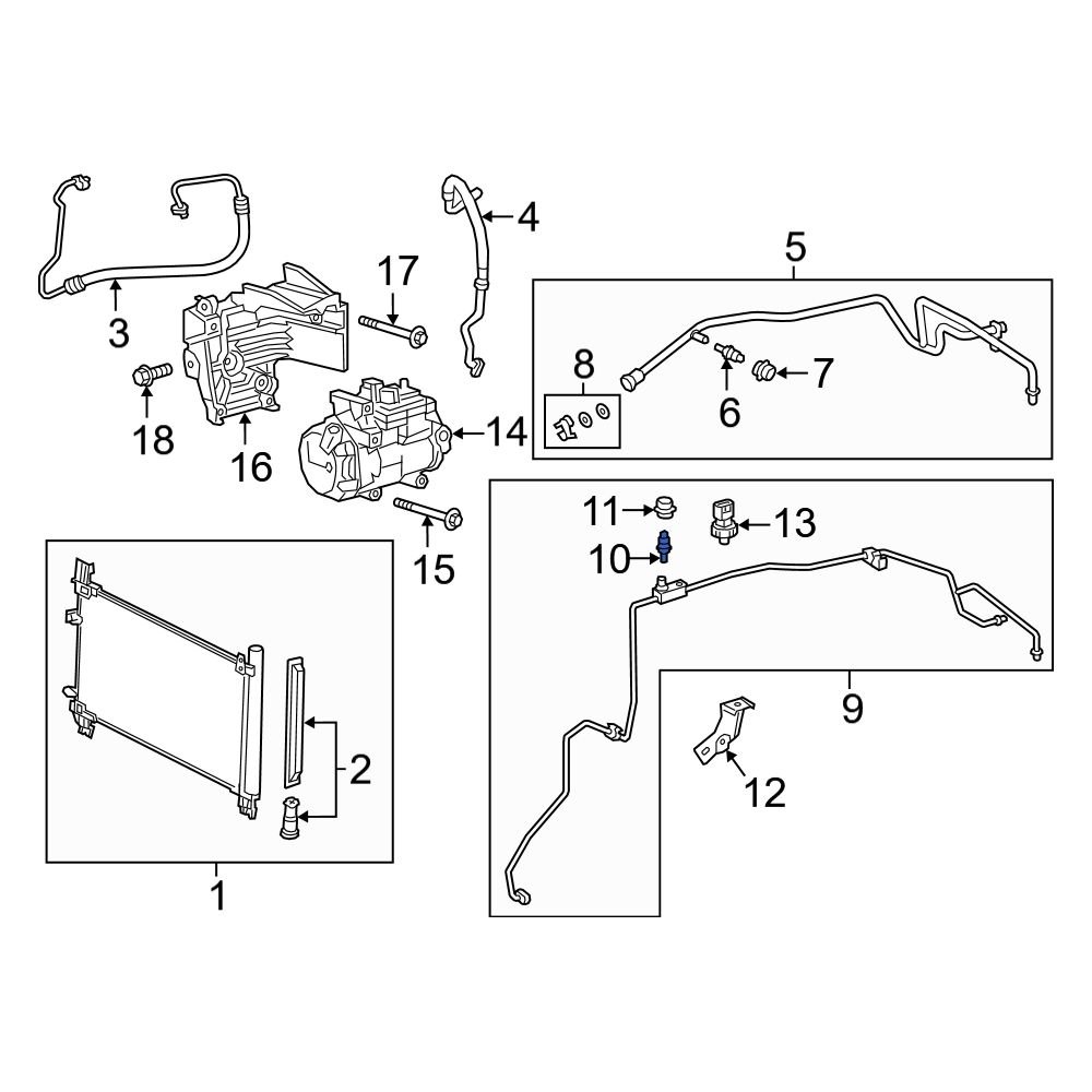 Lexus OE 8837430010 - A/C Service Valve Core