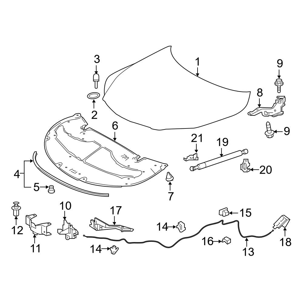 Lexus OE 9046707214 - Fender Liner Retainer